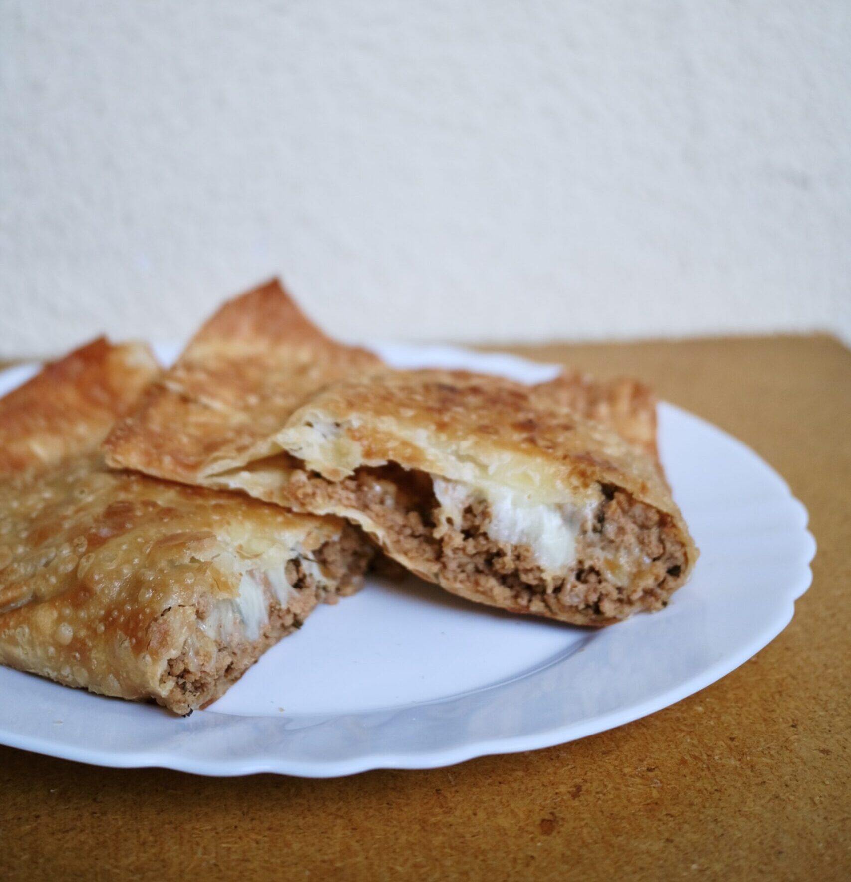 Brazilian Pastel with Ground Beef & Cheese | Universal Yums